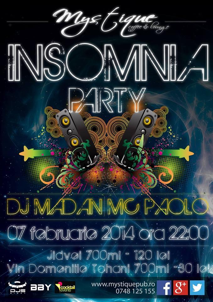 Insomnia Party la Mystique Pub Baia Mare