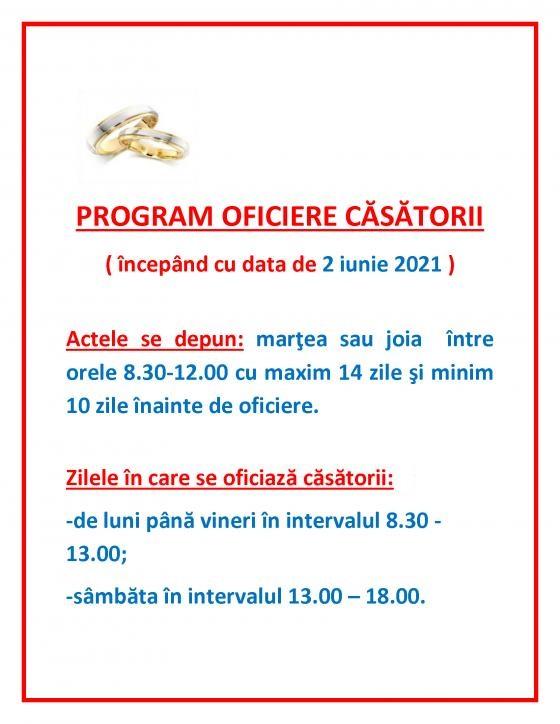 PROGRAM DE LUCRU CU PUBLICUL